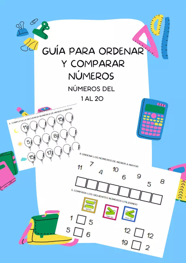 Guía para ordenar y comparar números | profe.social